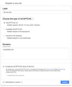 reCAPTCHA on contact form – Tech Blog